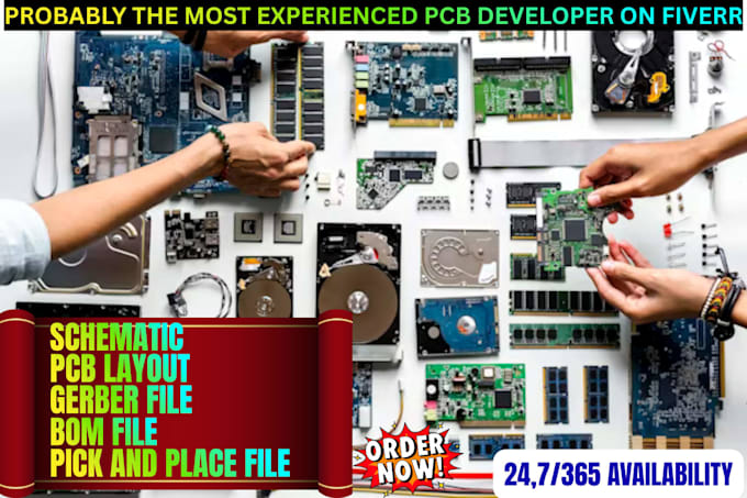 Design profissional de pcb, layout de pcb, design de circuito em altium ...