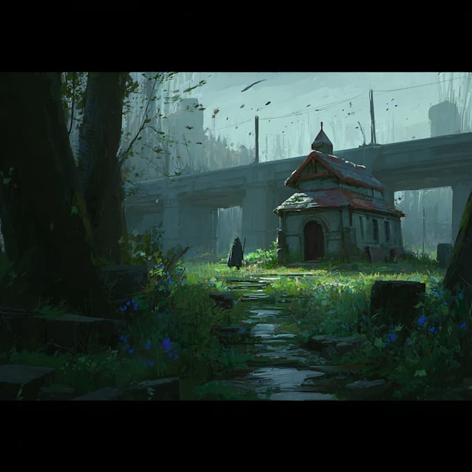 Draw environmental concept art and illustration by Coutsguin | Fiverr