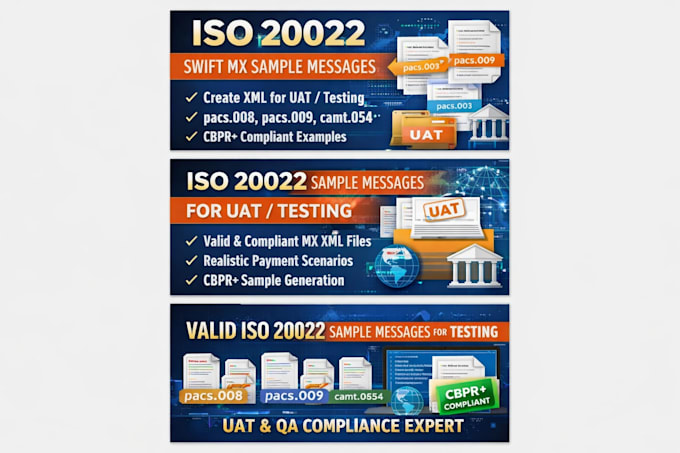 Create iso 20022 swift mx sample messages for uat testing by Hasithmadu ...