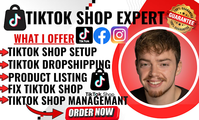 Do tik tok shop setup and manage tik tok shop by Alfonsothomas | Fiverr