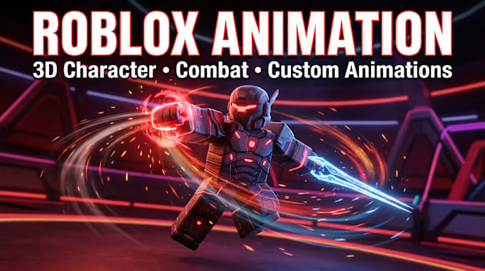 Create roblox animation, 3d character animation, custom animation ...