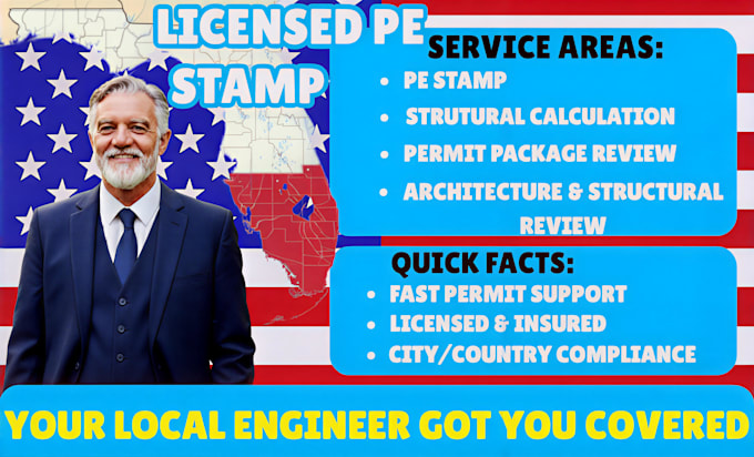 Licensed sealed stamped structural, civil engineering letter ...