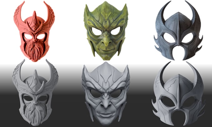 3d mask cosplay helmet 3d print paint mask 3d printable 3d mask 3d ...