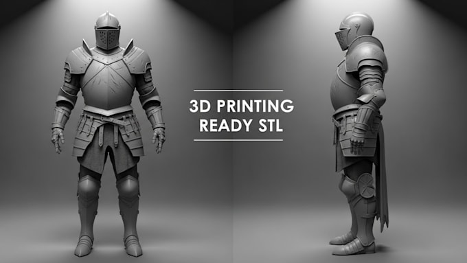 Create highly detailed 3d armor models for games, printing or animation ...