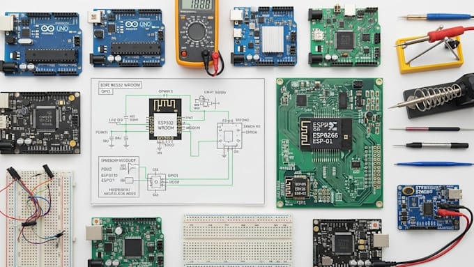 Make hardware protyping, schematic, pcb design, esp32, esp8266, stm32 ...