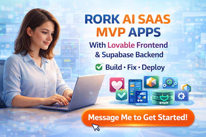 Build rork ai, saas mvp, apps with lovable frontend and supabase ...