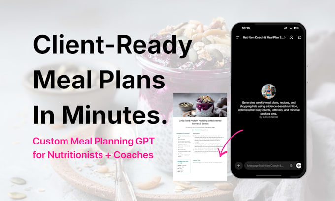 Create a mealplan pro gpt for coaches, fast client ready meal plans by ...