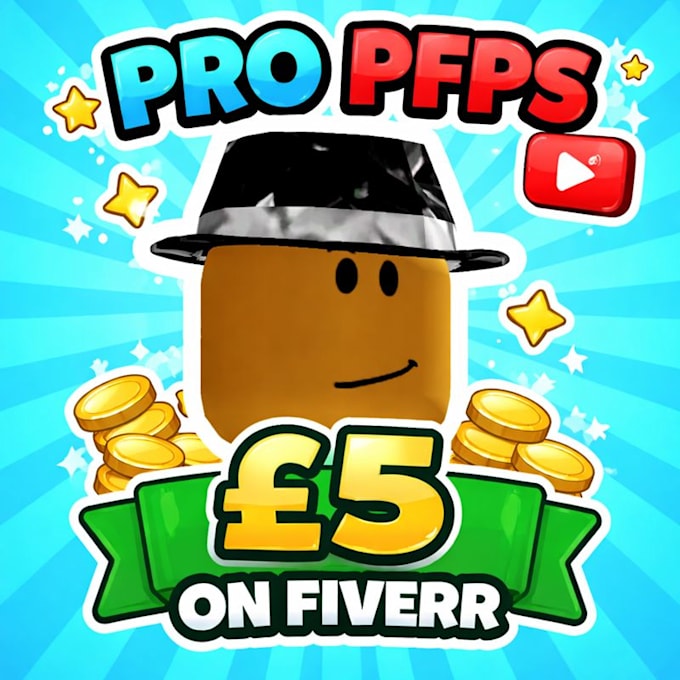 Make a custom youtube profile picture for 5 by Drbean12 | Fiverr