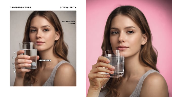 Pro fix and enhance ai generated images in photoshop by Kamuleon | Fiverr