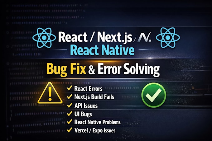 Fix your react, nextjs or react native bug in 24 hours by ...
