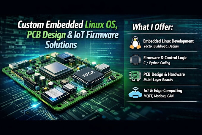 Design embedded linux systems, pcbs and firmware for iot and automation ...
