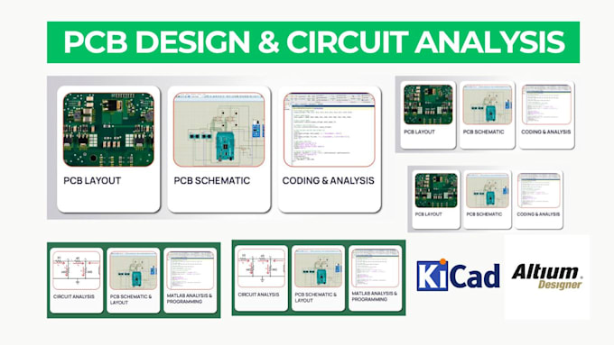 Do pcb design, circuit schematic, layout, gerber in altium easyeda ...