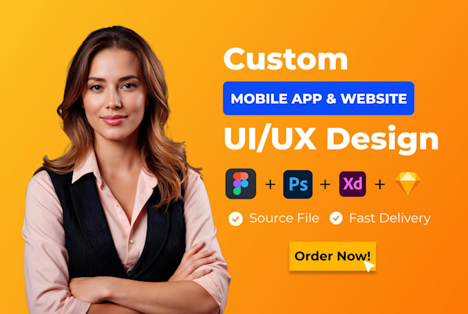 Do figma website design ,mobile app or website ui ux design, website ...