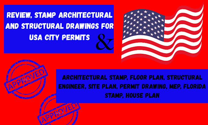 Review, stamp architectural and structural drawings for usa city ...