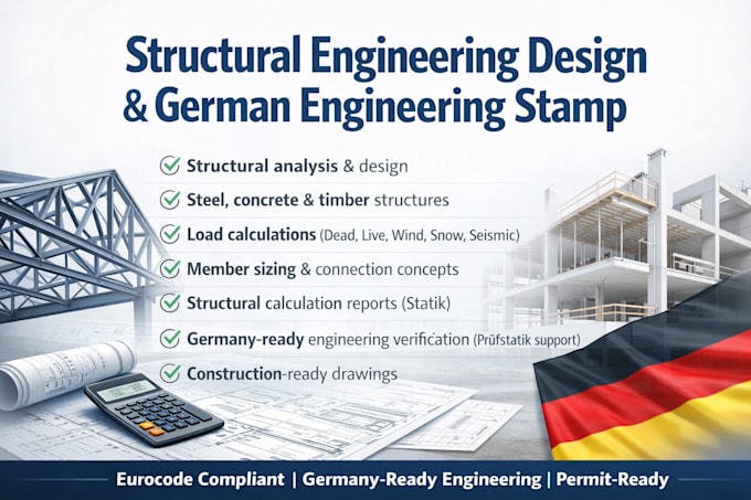 Structural engineering design german engineering stamp by Engr ...