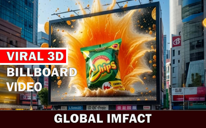 Create 3d packaging animation, cgi ai ads, realistic billboard ads by ...