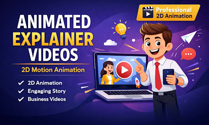 Create animated explainer video and 2d explainer animation by ...