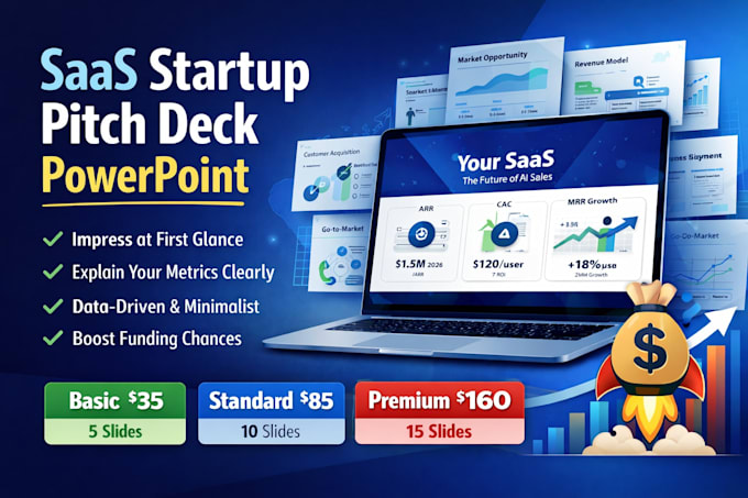 Design a saas startup pitch deck powerpoint presentation by Lylia_web1 ...