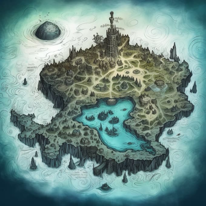 Create maps for your fantasy game, book and projects by Gerrylynns | Fiverr