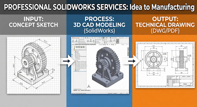 Do 3d cad modeling and technical drawing using solidworks by Dulanjana ...