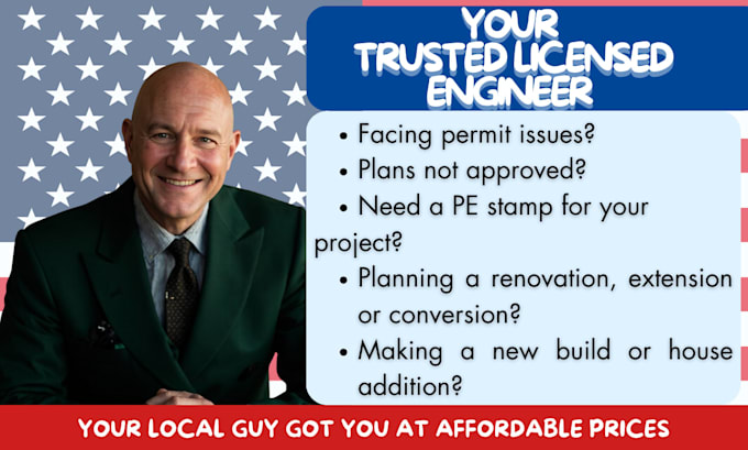Licensed engineer engineering permit full permit set permit building ...
