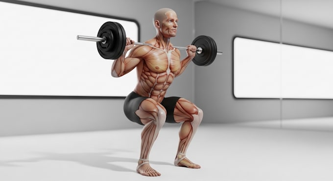 Do 3d gym animation,3d workout video, 3d workout animation, 3d fitness ...