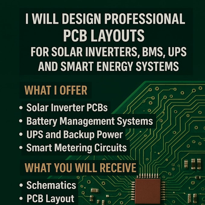 Design pcb layout for inverter, bms,ups and smart energy system by ...