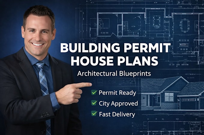 Prepare house plans, site plan and blueprints for building permit ...