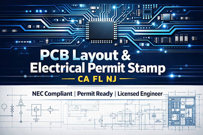Do circuit pcb layout electrical stamp permit ca, fl nj by ...
