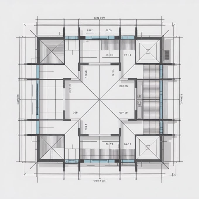 Professional reflected ceiling plans rcp with lighting and hvac layouts ...