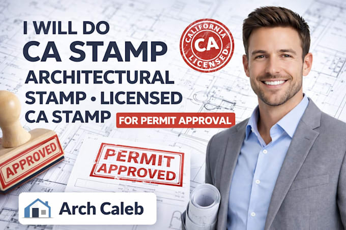 Ca stamp architectural stamp licensed stamp architectural ca stamp ...