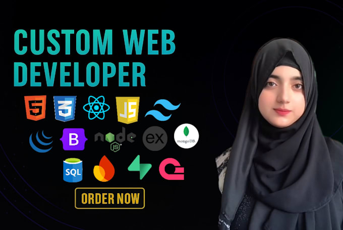 Do custom website development as full stack, frontend, and backend ...