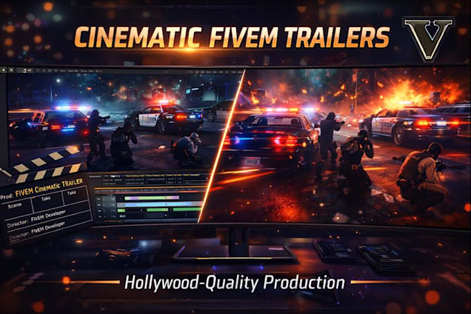 Create cinematic fivem trailer fivem intro fivem animated logo by ...