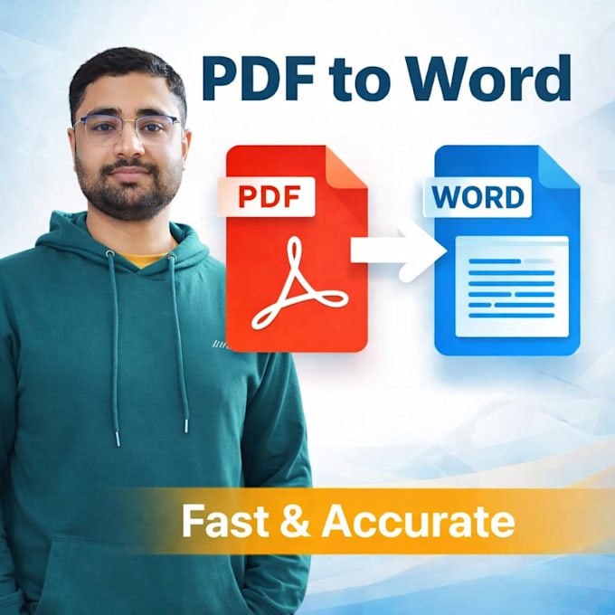 Pdf to word conversion scanned and handwritten by Mbasitkhalil786 | Fiverr