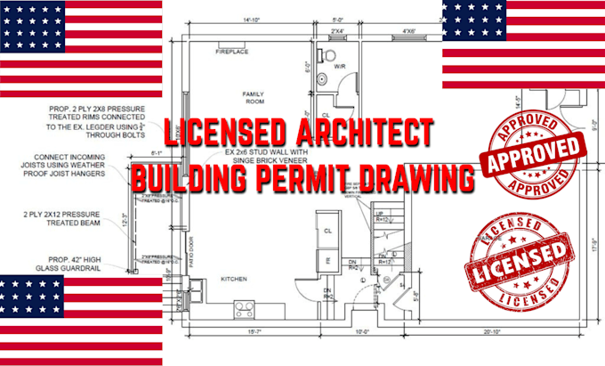 Draw building permit, home extension, foundation plan, home plan mep pe ...