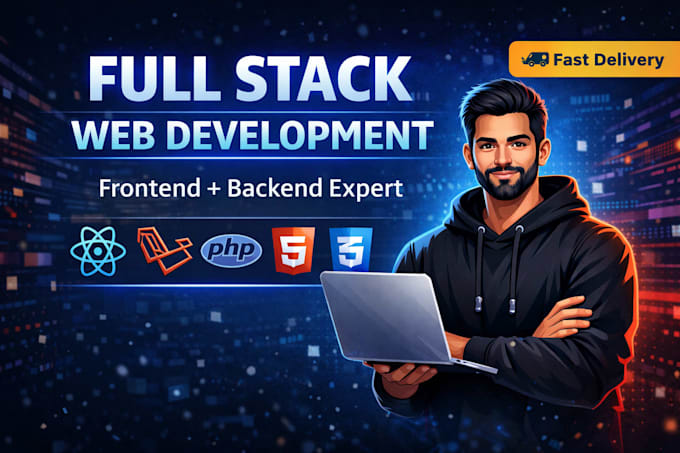 Do full stack website development as frontend and backend web developer ...