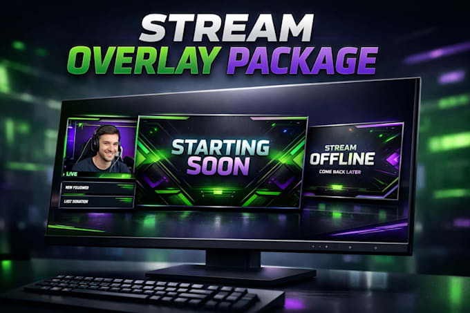 Design a a kick and twitch stream overlay package by Matthew_harriis ...