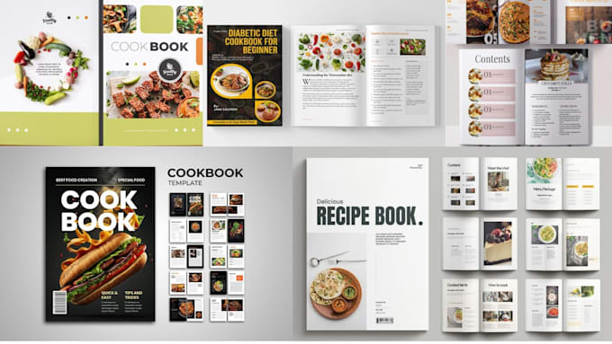 Design beautiful cookbook cover and recipe book cover design by ...