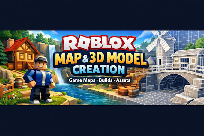 Create roblox game maps and build for you, 3d roblox model by Marn5k ...