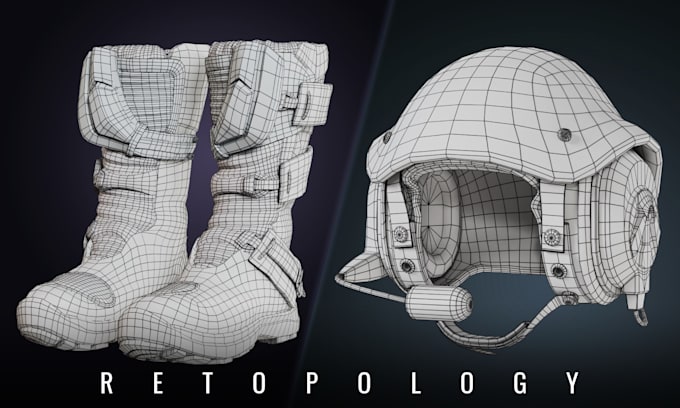 Do retopology, uvs and bake textures of your 3d character or props by ...