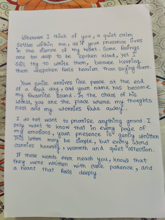 Create beautiful handwritten letters and notes by Jubayarulct | Fiverr