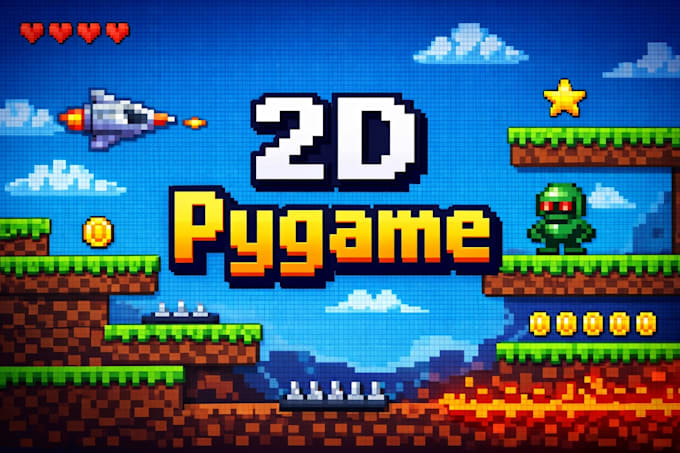 Create a custom 2d game in python using pygame by Matteoborioli | Fiverr