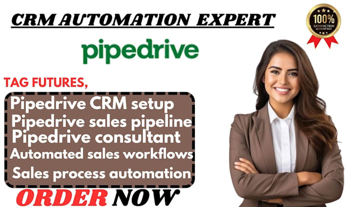 Setup pipedrive crm workflows and ai automate sales pipelines for ...