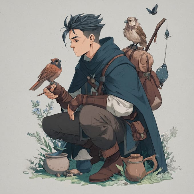 Dnd character art and dnd character art by Cobruarn | Fiverr