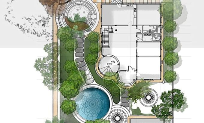 Design 2d site plan,architect site plan,landscape plan for site plan by ...