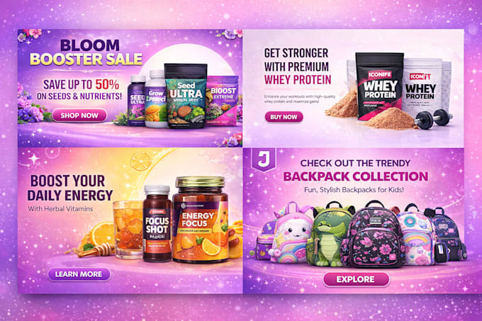 Do animated hero sections, 3d web banner hero section video, hero image ...