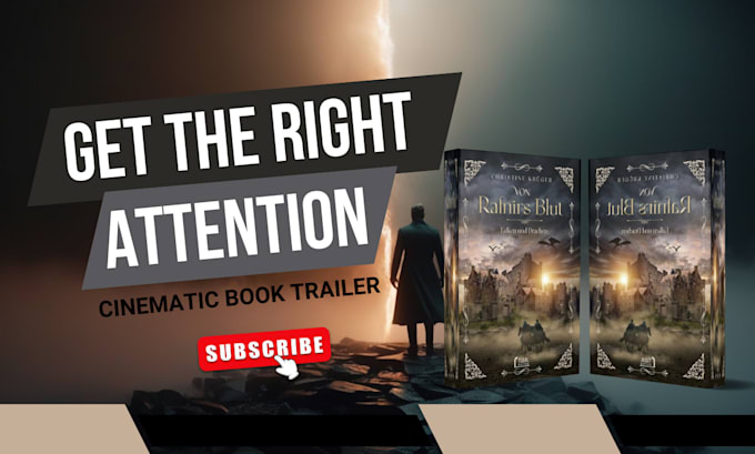 Create a cinematic book trailer video that boosts visibility and reader ...