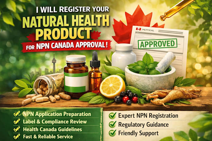 Register your natural health product for npn canada approval by ...