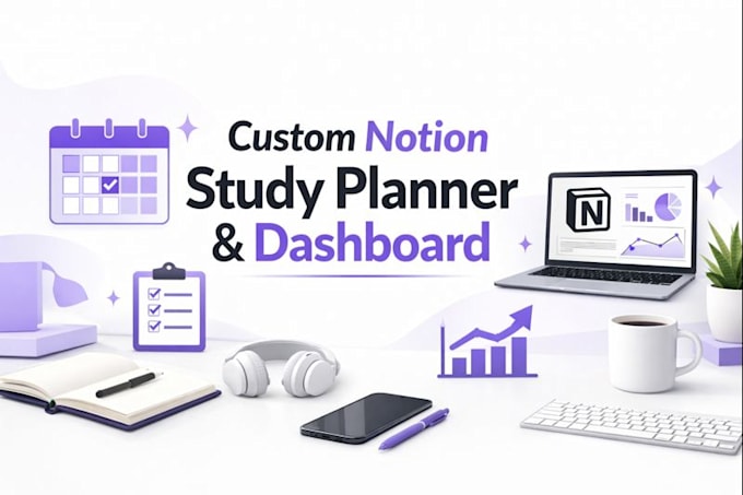 Custom notion study planner and student productivity dashboard by ...