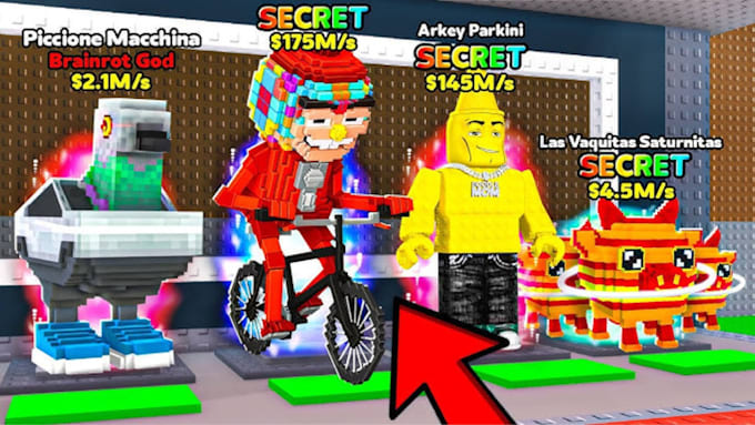 Develop a custom steal a brainrot roblox game, roblox game by Isaacni ...